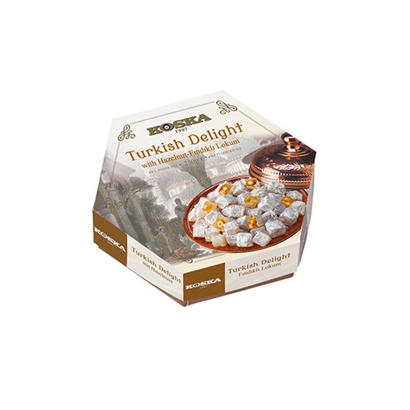 Turkish Delight with Hazelnut | turkishtaste.com